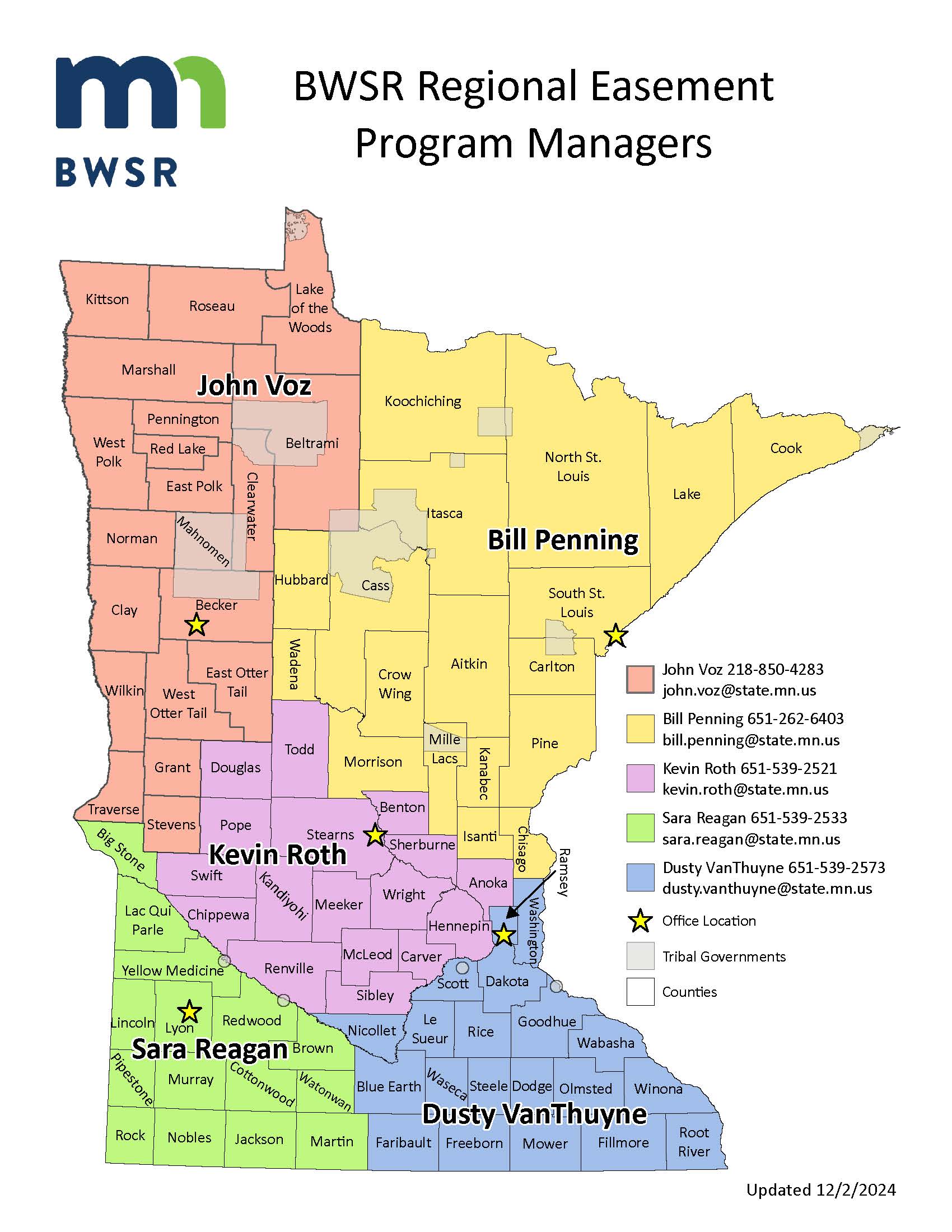 RIM Contacts | MN Board of Water, Soil Resources